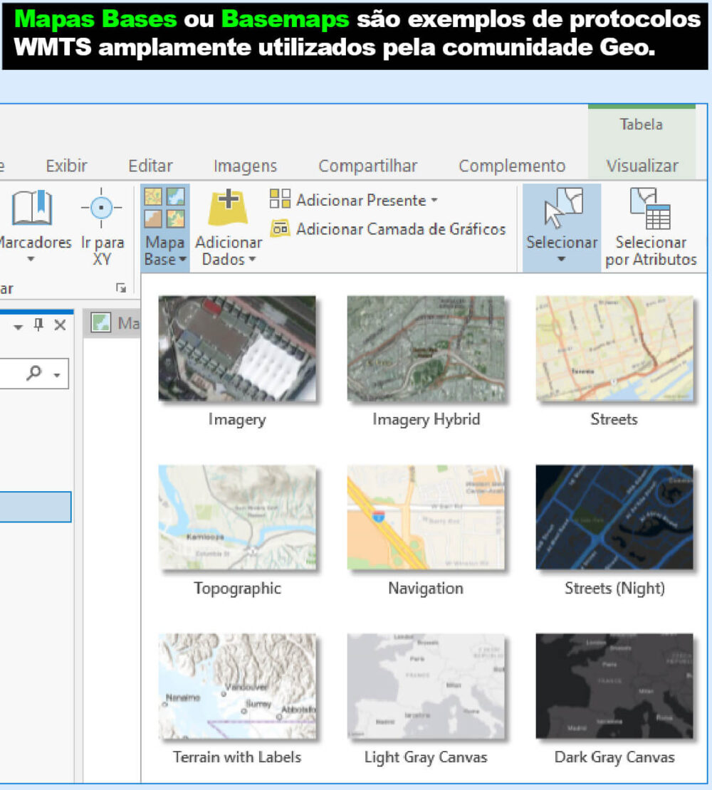 ArcGIS Pro: Adicionar Camada Google Maps pelo Protocolo WMTS – InstrutorGIS
