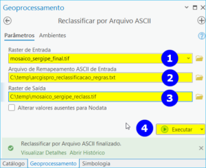 ArcGIS Pro: Reclassificação de Raster pelo Arquivo de Texto ASCII ...